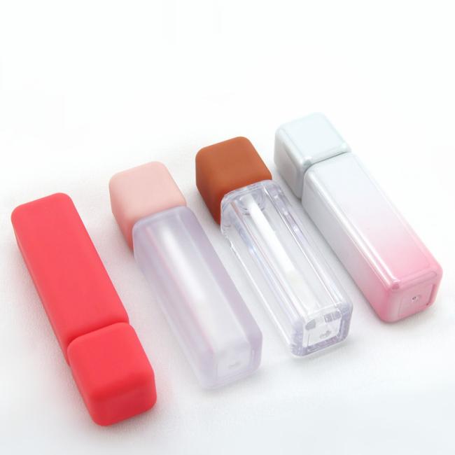 5ml square plastic cosmetic container close-up