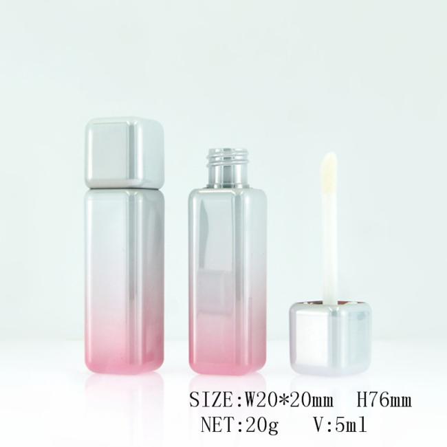 5ml square plastic cosmetic container with cap