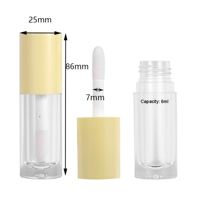 Square lip oil container with wand applicator