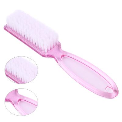 China Acrylic Handle Transparent Nail Cleaning Brush Nail Brush Cleaner 14.5cm for sale