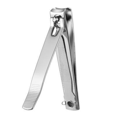 China Professional Nail Clippers Silver Carbon Steel Curved Blade with Nail File for sale