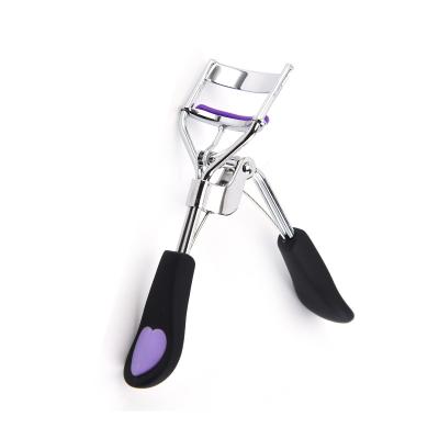 China Plastic Hot Pink Eyelash Curler Soft Silicone Pad Colorful Eye Makeup Tool for sale