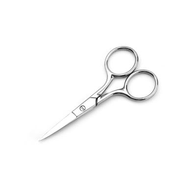 China Customized Logo Mini Makeup Beauty Scissors Stainless Steel Straight Blade Sharp Tip for sale