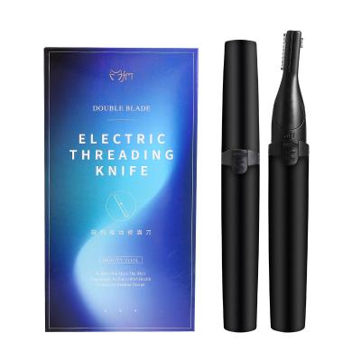 China Electric Eyebrow Hair Remover Trimmer Razor with Replaceable Razor Blade for sale