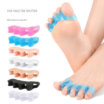 China Soft Silicone Feet Toe Separator Pedicure OEM Gel Toe Spacers for sale