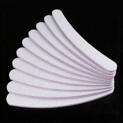 China Double Sided EVA Nail File Half Moon Buffer Nail Care Tool for Salon Spa Home for sale