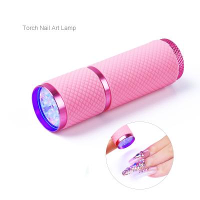China 365Nm Portable Uv Nail Lamp 4.5V Handheld Led Nail Light Customized for sale