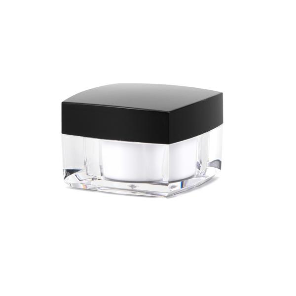 Quality Silk Printing Square Glass Jar Customized Logo Small Glass Cosmetic Jars for sale