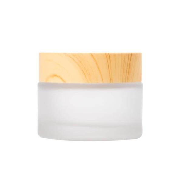 Quality Frosted White Cosmetic Jars 15g 20g 25g Cosmetic Empty Containers for sale