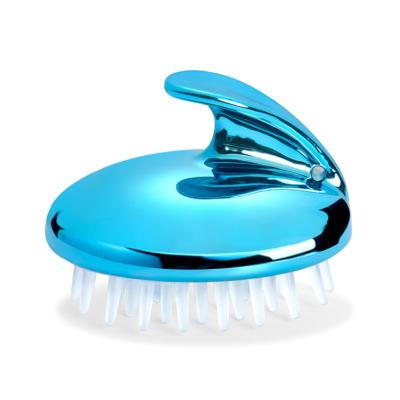 China Soft Silicone Manual Head Massage Hair Scalp Massager Shampoo Brush for sale