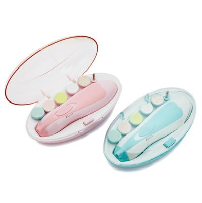 China Plastic Electric Baby Nail Clipper Set Safe Kids USB Battery Cuticle Trimmer for sale