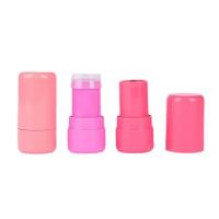 Quality Customized 5ml Empty Lipstick Containers Screen Printed Pink Lipstick Bottle for sale
