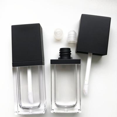 China 8ml ABS Eco Friendly Lip Gloss Tubes Flat Empty Lip Gloss Containers for sale