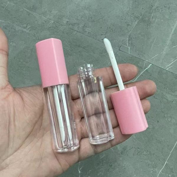 Quality 3ml Heart Shape Screen Printing Lip Gloss Tubes Custom Cosmetic Container for sale