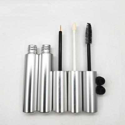 China FOCSTAR Mascara Silver Bottle Refillable Mascara Tube Screen Printing for sale