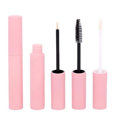 China FOCSTAR 10ml Pink Mascara Tube Screen Printing Empty Mascara Bottle for sale