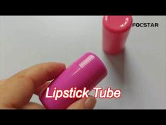 customized 5ml empty lipstick containers screen printed pink lipstick bottle