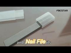 luxury black nano glass nail shiner crystal nail file buffer polisher custom logo