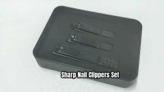 3pcs Black Carbon Steel Nail Clipper BT2033