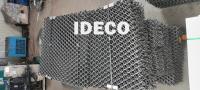 China Amorphous Lining Hexmesh Steel Temp Resistance For Power Plants for sale