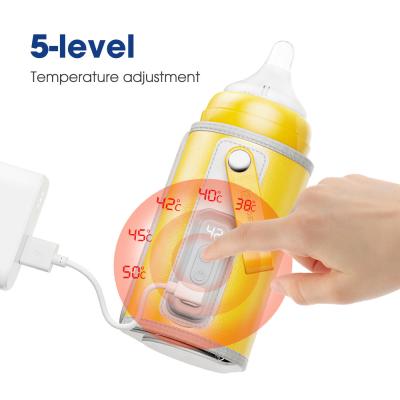 China USB Rechargeable Temperature Bottle Warmer Portable Type C Five Speed Adjustable For Infant for sale