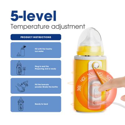 Cina Scaldino di cuoio del biberon dell'unità di elaborazione 12V 18W con esposizione LCD 8oz in vendita