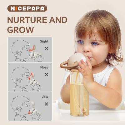 Cina Cappuccio scorrevole PPSU Sippy Cup Naturale Pose Bambino Regalo anti- soffocamento BPA-Free Bite Resistente all' Acqua Bambini Sippy Bambino Amore in vendita