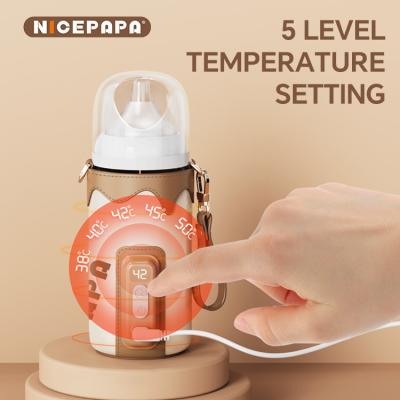 Cina NICEPAPA venditore caldo Bottiglia elettrica di termo PU Set Isolamento notturno esterno adatto per il 90% di bicchieri di biberon in vendita