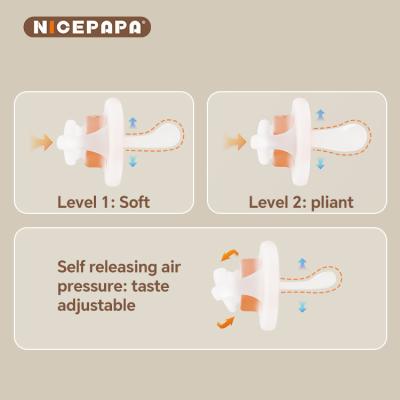 China NICEPAPA  COMPANION  Bpa-Free Pacifier Air Pressure Self-Adjustment 6+ Months With Pacify Clip Storage Box for sale