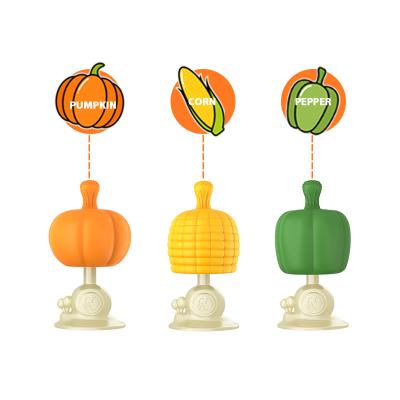 China 0-2 Years Skin Like Baby Teether Toy Pepper Silicone Chew Toys For Sucking for sale