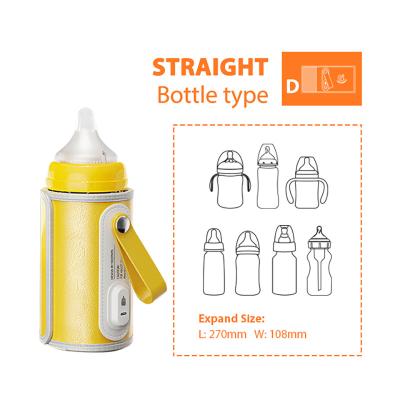 China USB Portable Travel Bottle Warmer Breastmilk Velcro Design Feeder Bottle Warmer for sale