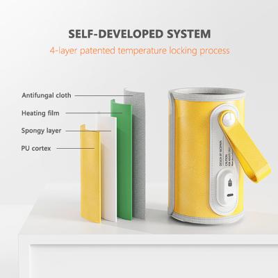 China USB Portable Travel Bottle Warmer Breastmilk Velcro Design Feeder Bottle Warmer for sale