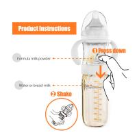 China Brown Gold Newborn Formula Bottles Medium Flow PPSU Storage Bottle for sale