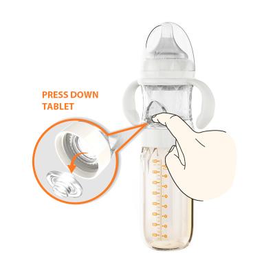 Китай Формулы молока 8 Oz подача BPA бутылки младенца стеклянной смешивая прямая средняя свободно продается