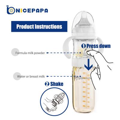 China Anti - Colic Formula Making / Mixing / Dispenser Baby Bottles 240 ml for sale