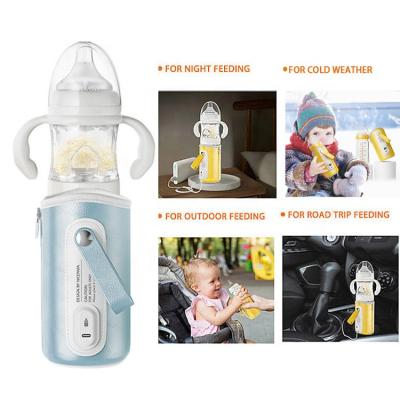China 3 in1 Anti Colic Smart Thermostat Portable USB Bottle  warmer With Formula Dispenser Night feeding bottle without Get up for sale