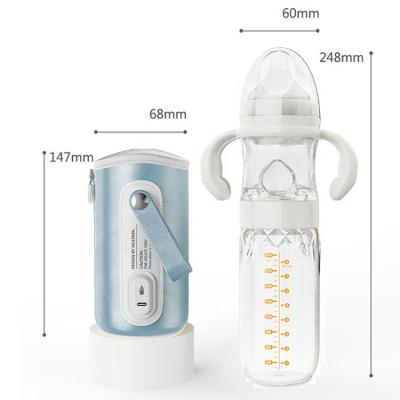 China 3 in1 Anti Colic Smart Thermostat Portable USB Bottle  warmer With Formula Dispenser Night feeding bottle without Get up for sale
