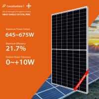 China 645W - 675W Mono Perc Solar Cell Black Frame for sale