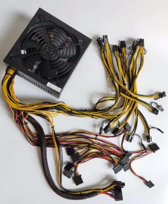 Cina 8 oro estraente cripto del gruppo di alimentazione 92PLUS dell'alimentazione elettrica di GPU ATX 1600W per Ethereum in vendita