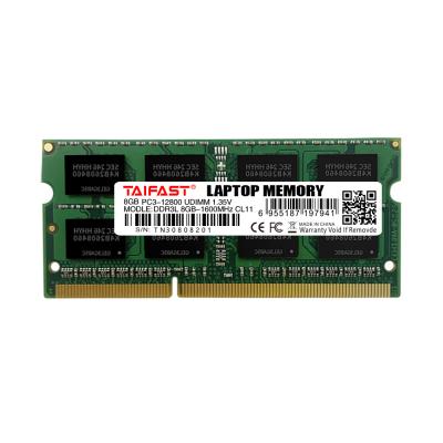 Cina Ram 1600mhz 240pin così Dimm Taifast di memoria del computer portatile DDR3 di 1.35V 2GB in vendita