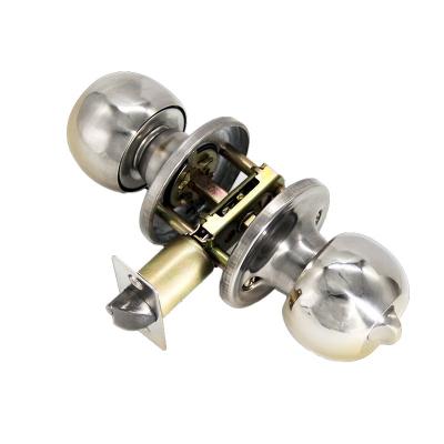 China Modern Three-Pole Durable Bathroom Kitchen Door Lock Stainless Steel Ball Easy Screw Installation for sale