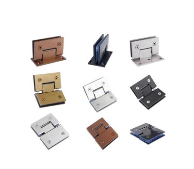 China 180 Degree Wall-to-Glass Hinges Modern Stainless Steel 4mm Thick 5-Year Warranty Easy Installation Shower Room Door Hinges for sale