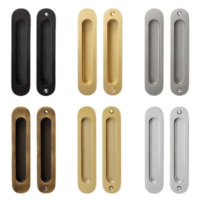 China Hot Sale Solid Stainless Steel Concealed Sliding Door Handle Modern Design Durable Eco-Friendly Kitchen Entry Cabinet Dresser for sale