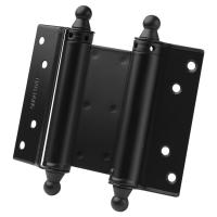China Modern Double-Open Automatic Closing Adjustable Stainless Steel Door Spring Hinge 110 Opening Angle Wall Mount for sale
