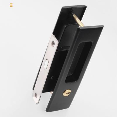 China Genuine Invisible Wooden Door Lock for Kitchen Bathroom Push-Pull Sliding Handle Sash Hook Modern Villas Hotels Apartments for sale