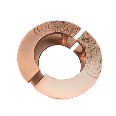 China Antique Retro Large Pull Handle Semi-Circular Traditional Design Aluminum Alloy Plate Villa Apartment Hotels Living Rooms Glass for sale
