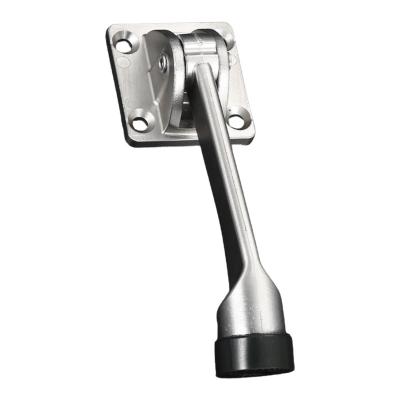 China Modern No-Drill Movable Square Door Stopper Easy Installation Anti-Collision Device Stainless Steel Zinc Alloy for Bedroom for sale