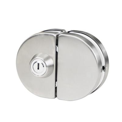 China 304 Stainless Steel Modern Double Door Furniture Lock Brass Key Anti-Theft Free Hole Sliding for Office Gym Bathroom School for sale