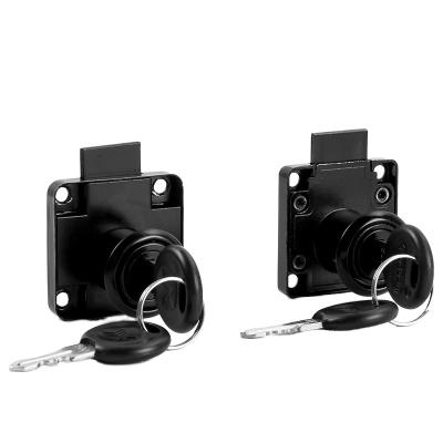 China Black Iron Contemporary Desk Drawer Lock Cabinets Furniture Hardware Plastic Folding Key Office Hotel Apartment School Bedroom for sale