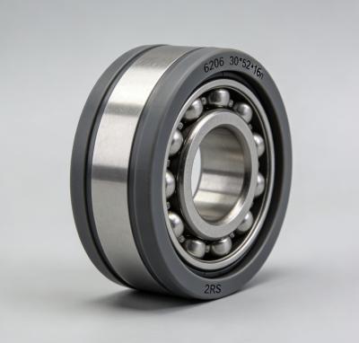 China 6206 Deep Groove Ball Bearing 30*62*16mm 2RS Double Rubber Seal for sale